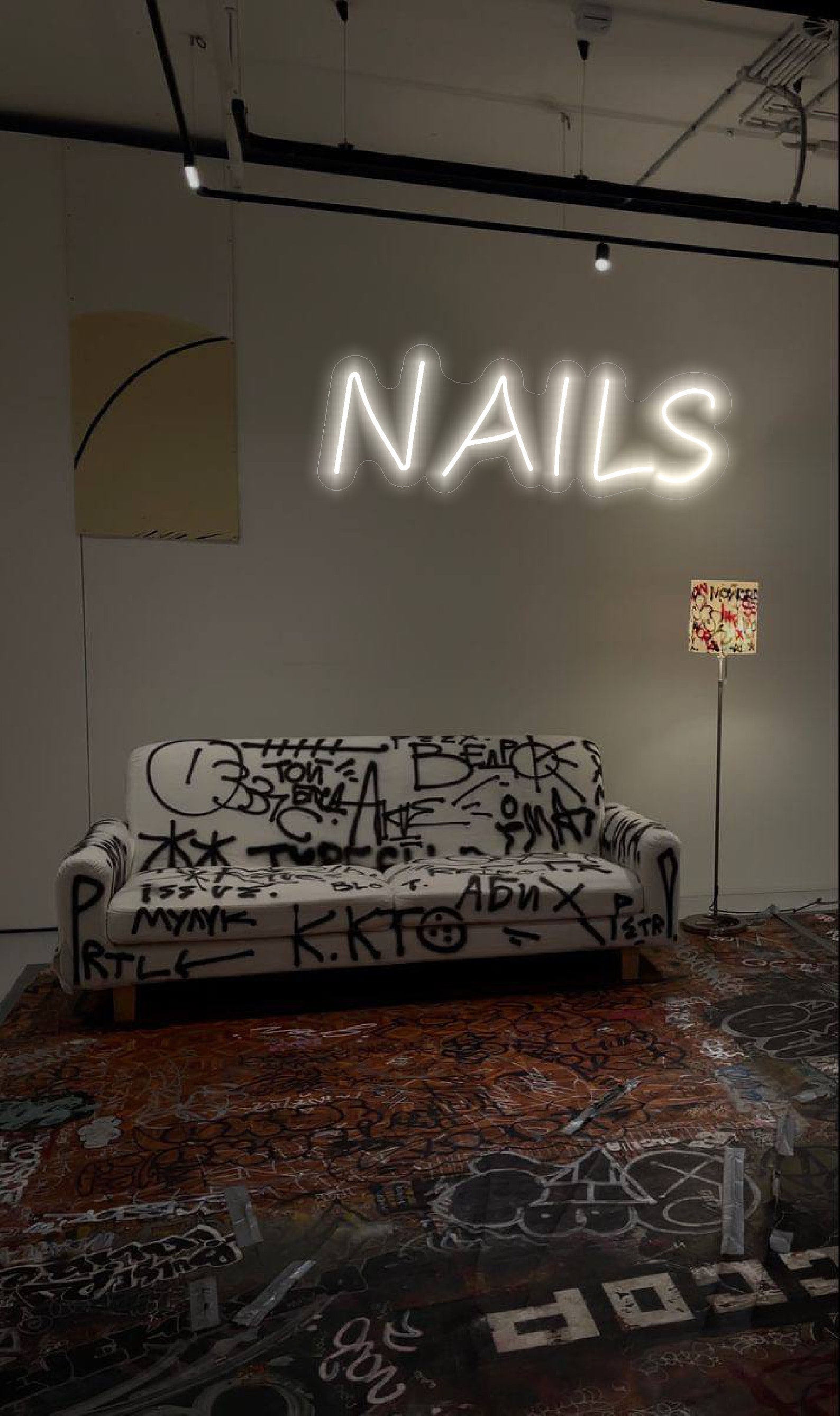 Neon Sign Nails, Beauty Salon Decor Sing - Etsy