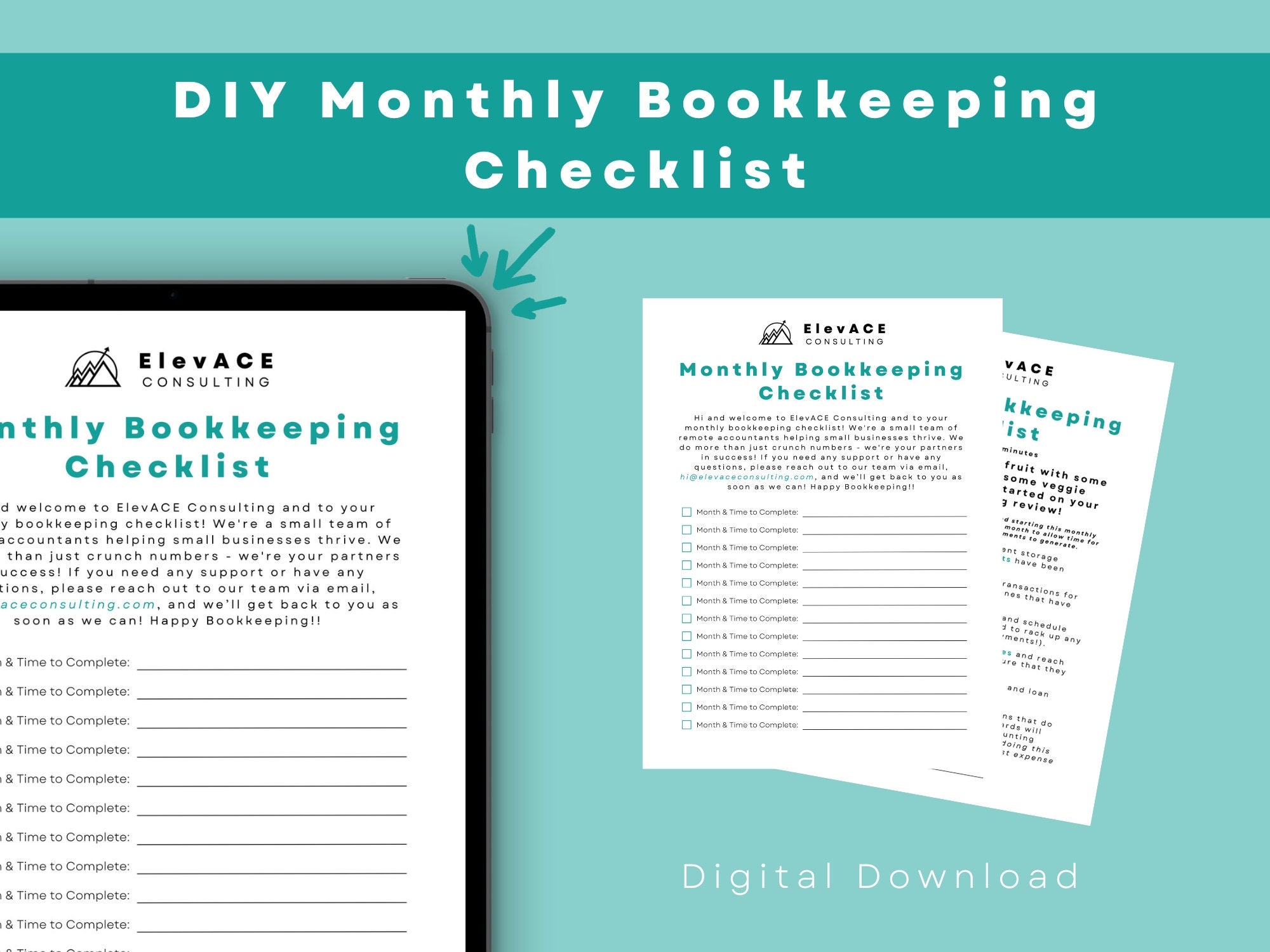 DIY Monthly Bookkeeping Checklist for Entrepreneurs and Small Business ...
