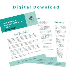 DIY Weekly Bookkeeping Checklist in Xero for Entrepreneurs and Small ...