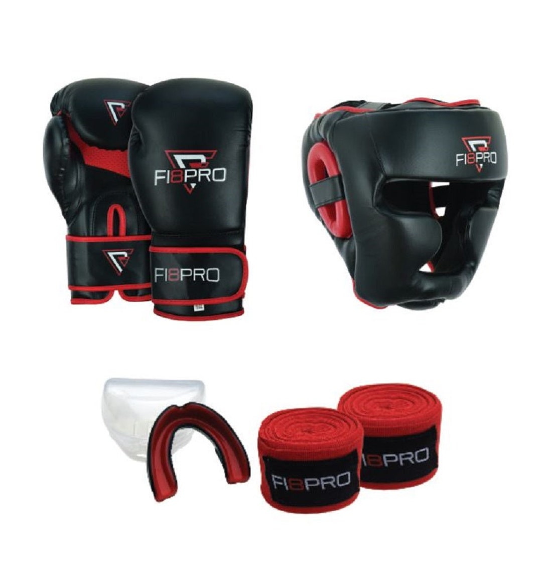 Adults Boxing Bundle | Boxing Gloves | Head Guard | Mouchguard - Etsy