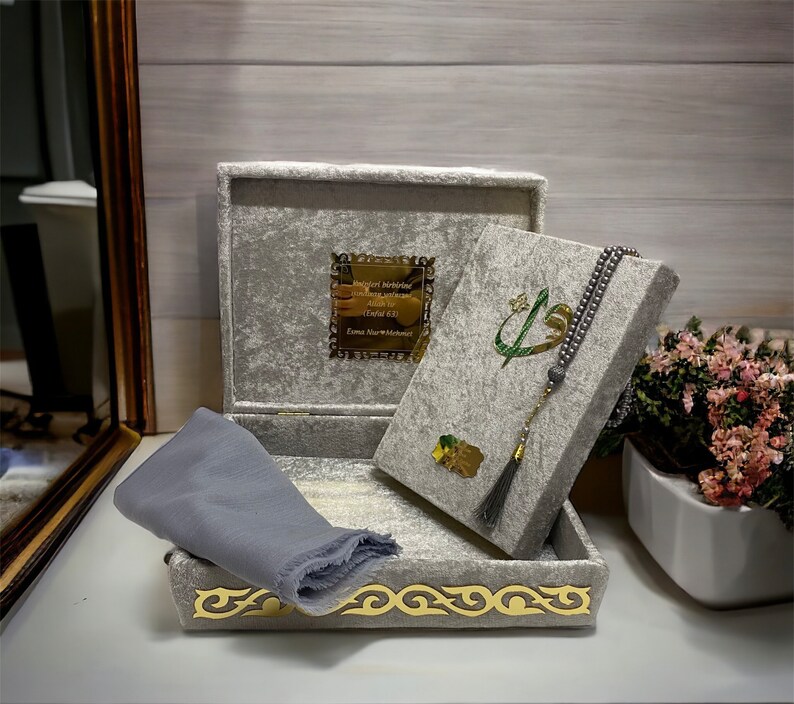 Ramadan Gifts Covered With Velvet Fabric in a Color of Choice ,ramadan ...