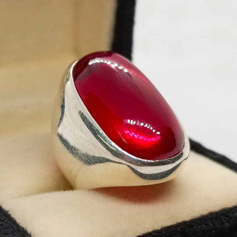 Mens Natural Ruby Ring - Etsy