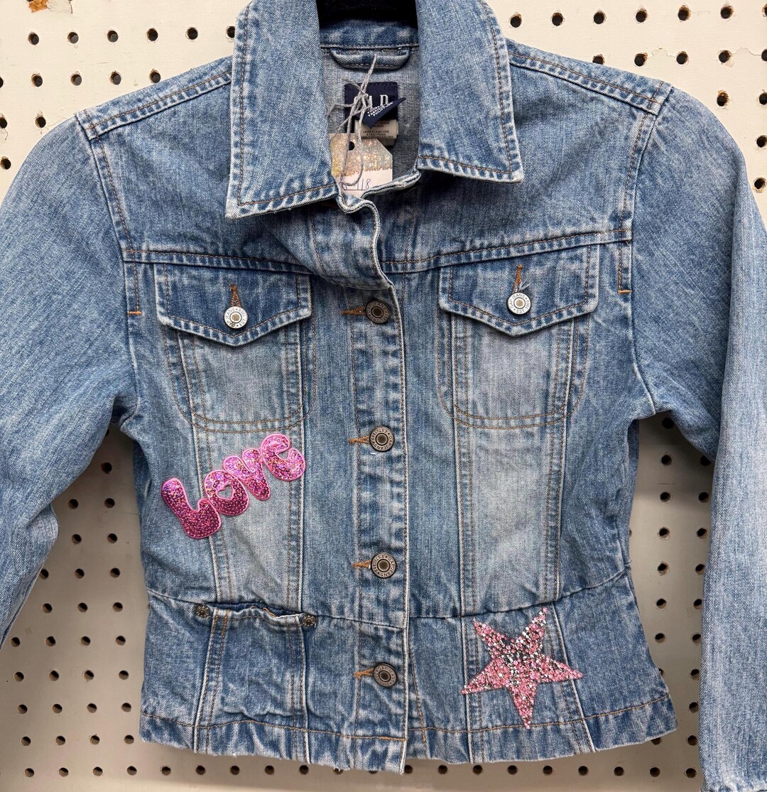 Custom Bling Jacket. Kids Size 7/8. - Etsy
