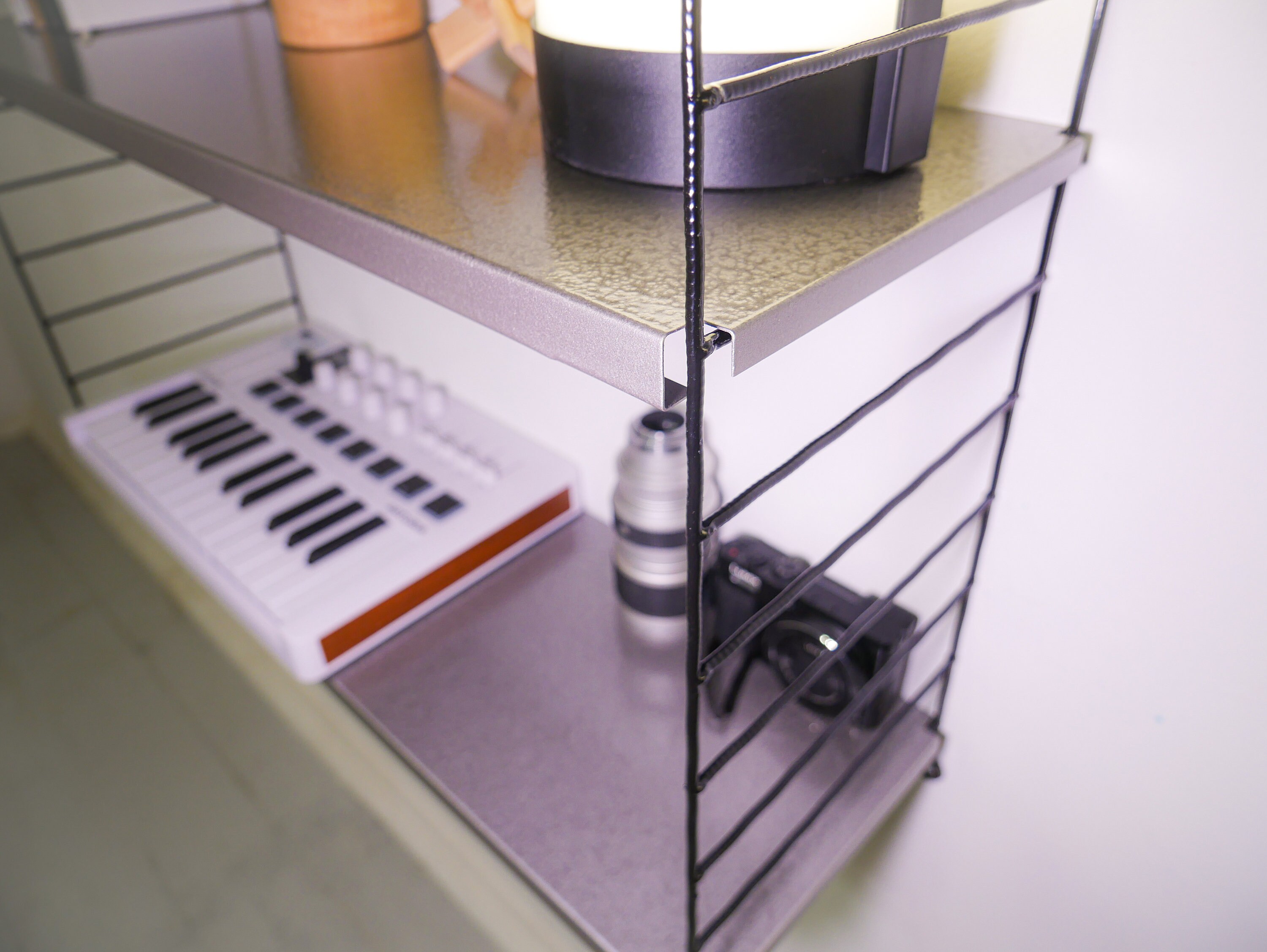 Vintage Shelving System Industrial Style String Shelving Wall Rack With ...