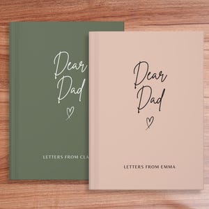 Dear Dad Custom Notebook, Personalized Letters to My Dad Journal ...