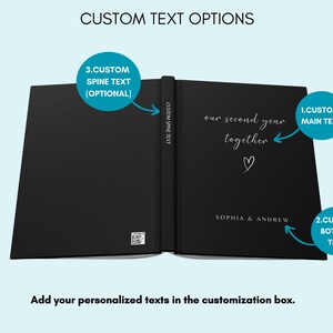Personalized Couple Notebook, Custom Paper Anniversary Gift, Our First ...