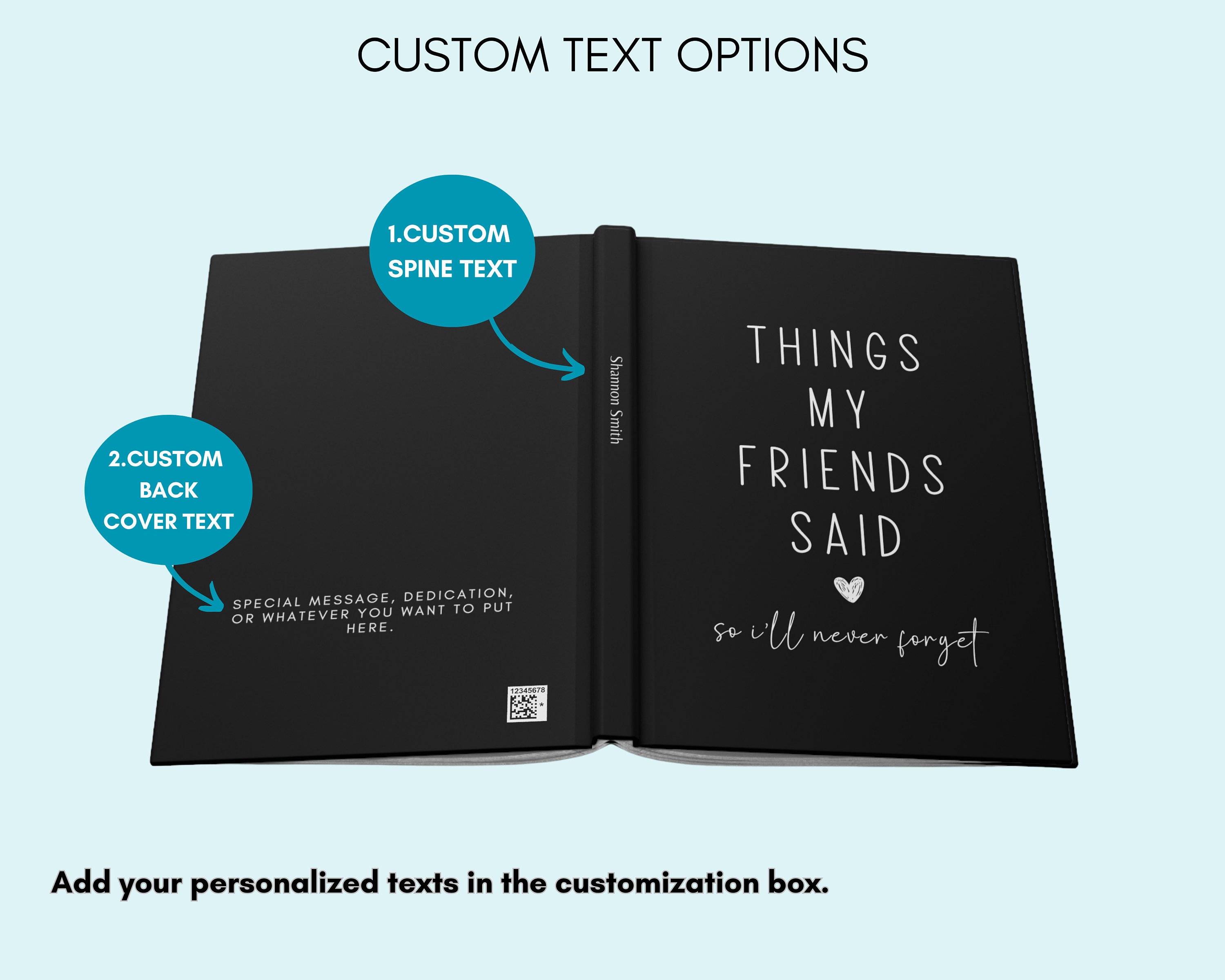 Personalized Friends Journal, Custom Bestie Gifts, BFF Gift, Best ...