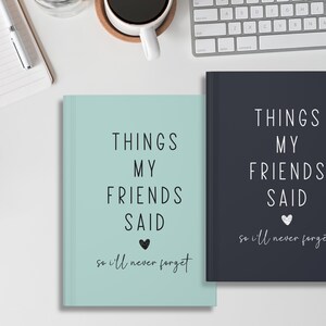 Personalized Friends Journal, Custom Bestie Gifts, BFF Gift, Best ...