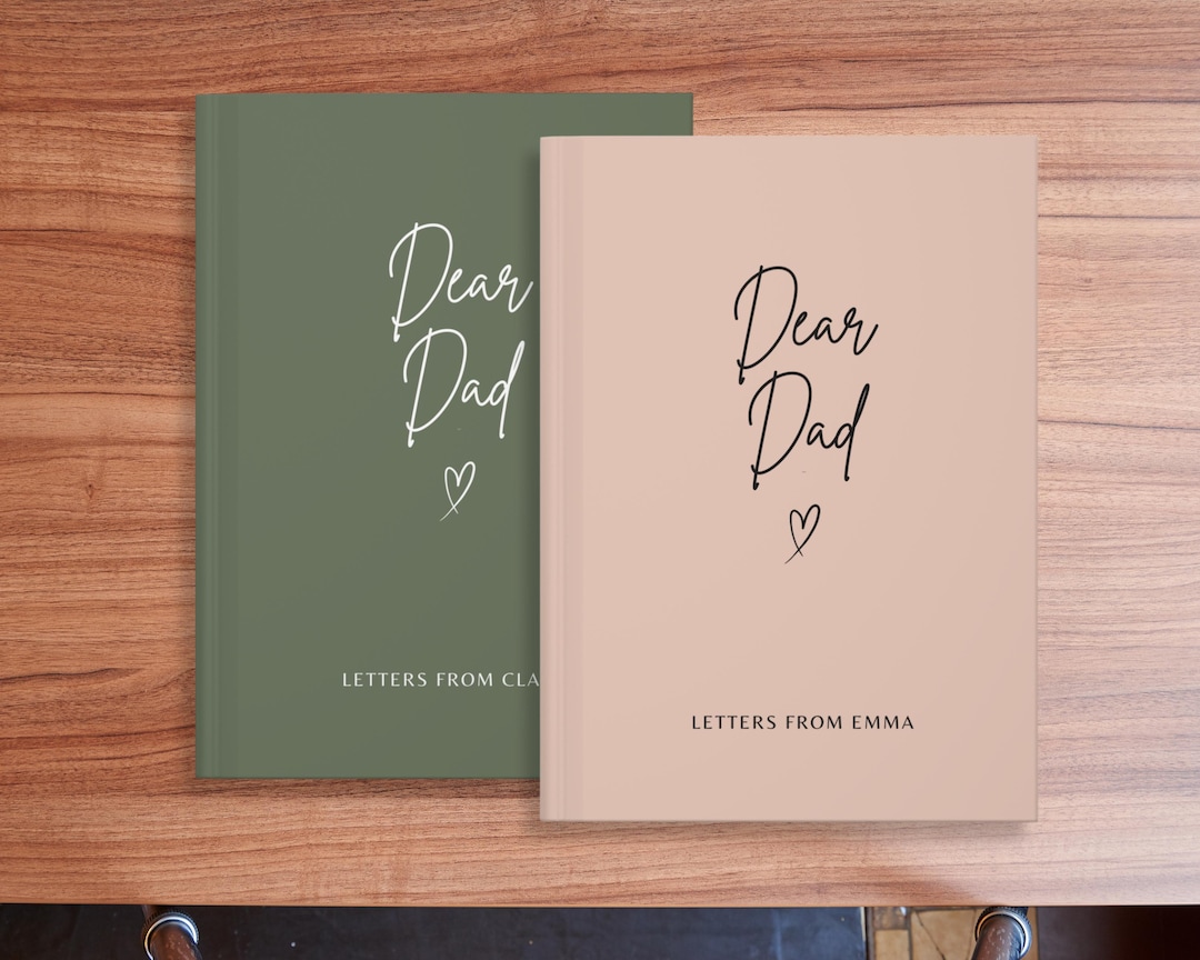 Dear Dad Custom Notebook, Personalized Letters to My Dad Journal ...