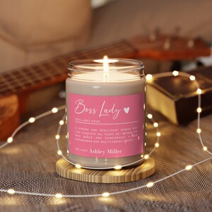 Personalized Boss Lady Candle, Personalized Boss Lady Definition Candle ...