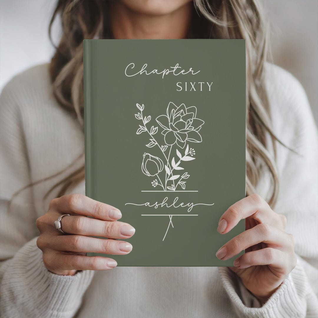 Personalized 60th Birthday Journal: Birth Month Flower Notebook With ...