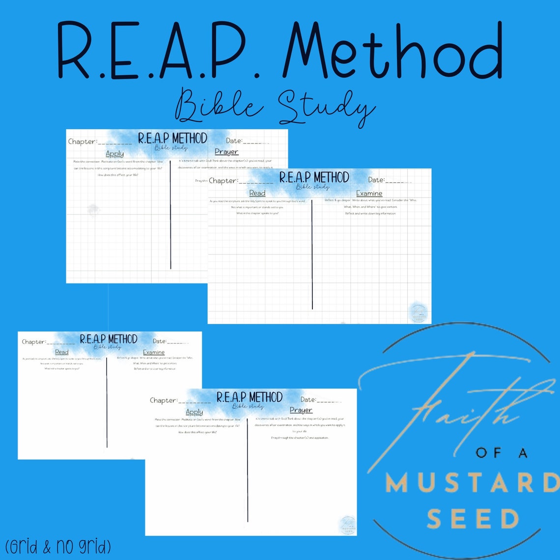 REAP Method Printable Bible Study Method, Bible Study Guide, Scripture ...