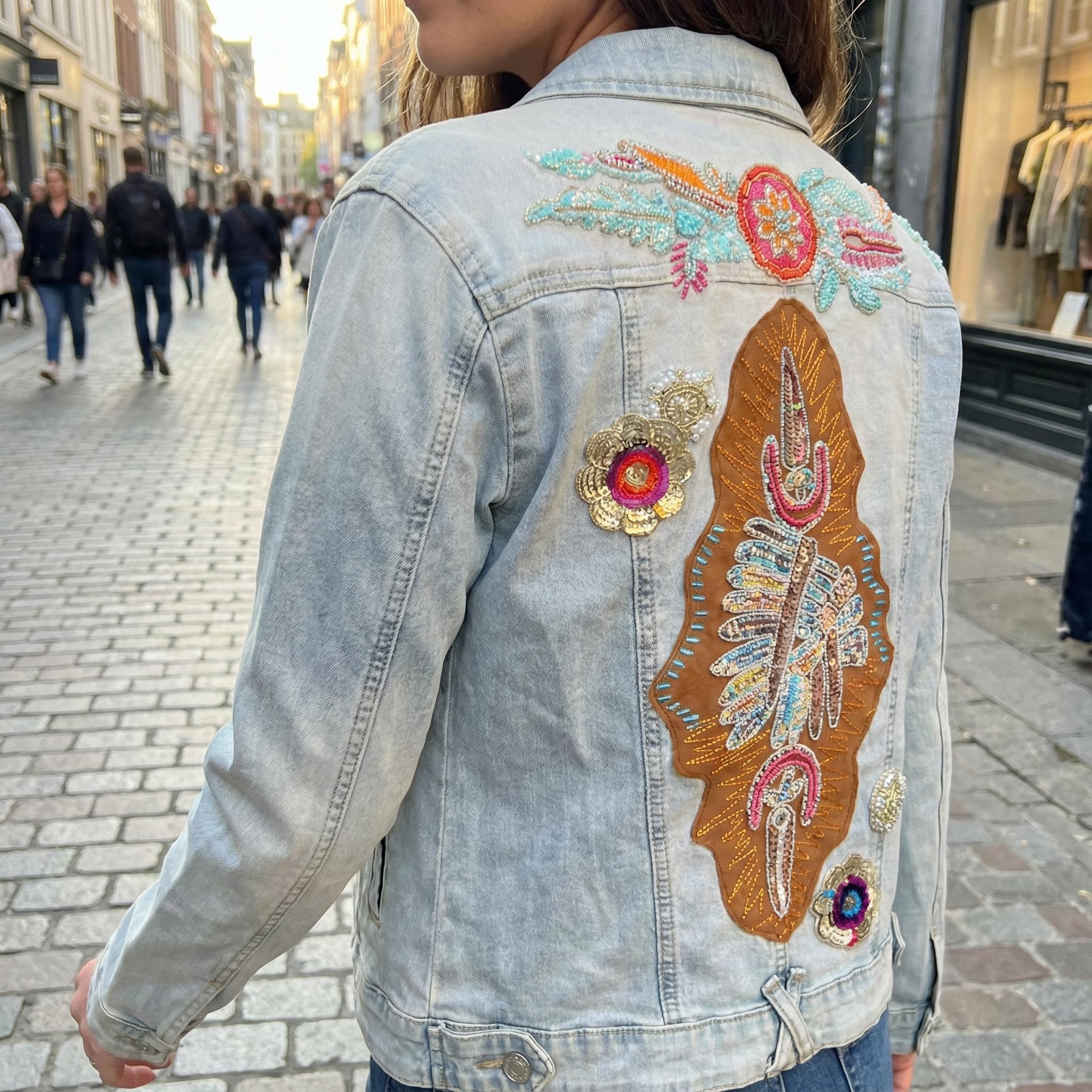 Beaded Jacket Women. Embelished Jean Jacket With Miyuki Beads & Native ...
