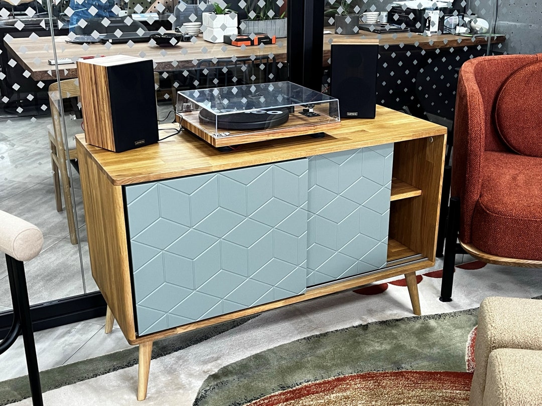 Record Display Stand, Vinyl Record Console, Record Player Stand, Vinyl ...