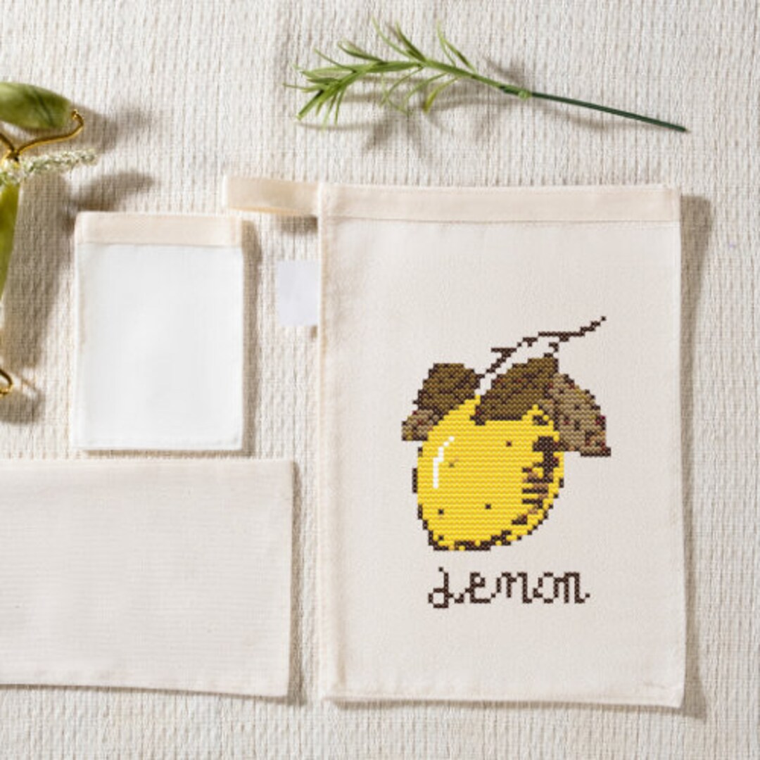 Lemon Cross Stitch Pattern, Vintage Lemon Embroidery PDF, Immediate ...