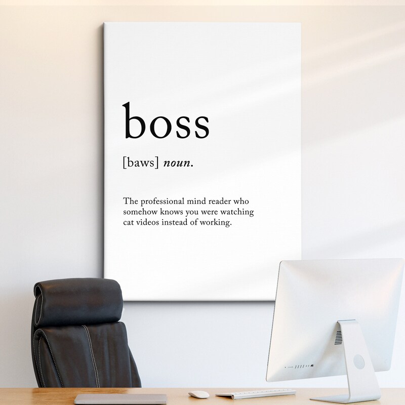 Boss Print - Etsy