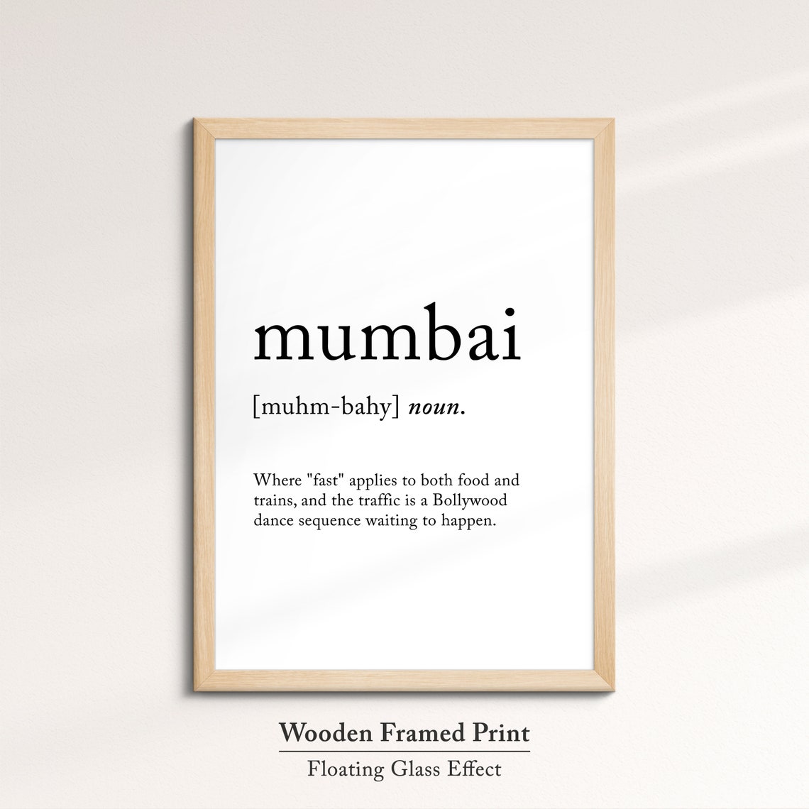 Mumbai India Location Definition Dictionary Funny Quote Minimalist ...