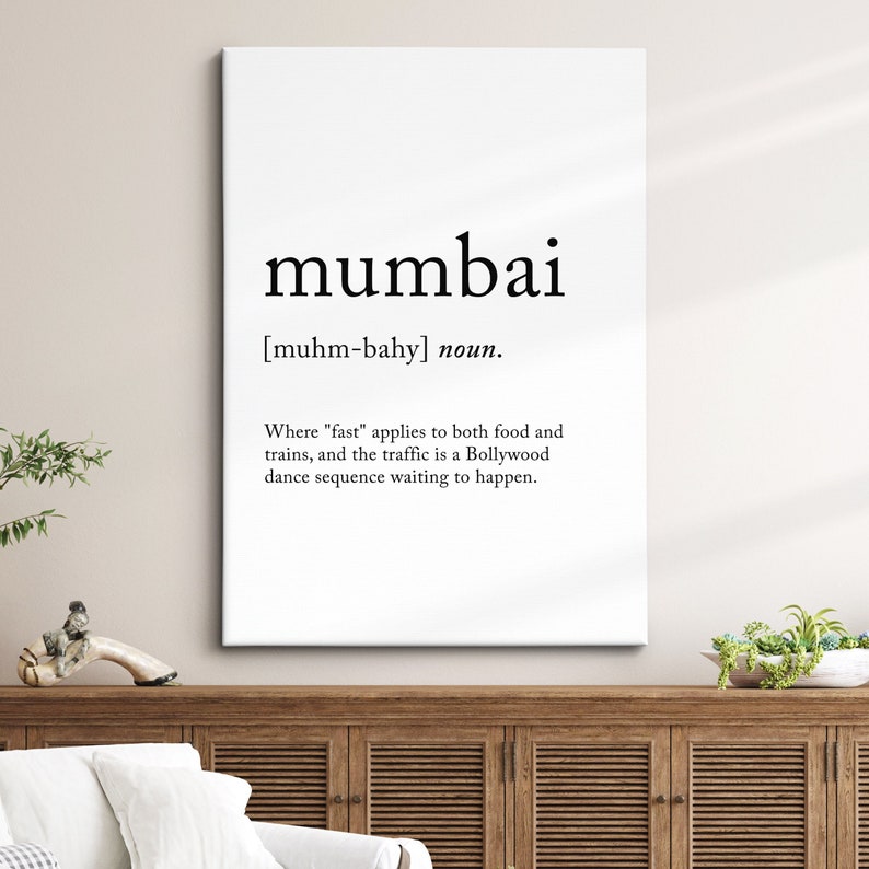 Mumbai India Location Definition Dictionary Funny Quote Minimalist ...