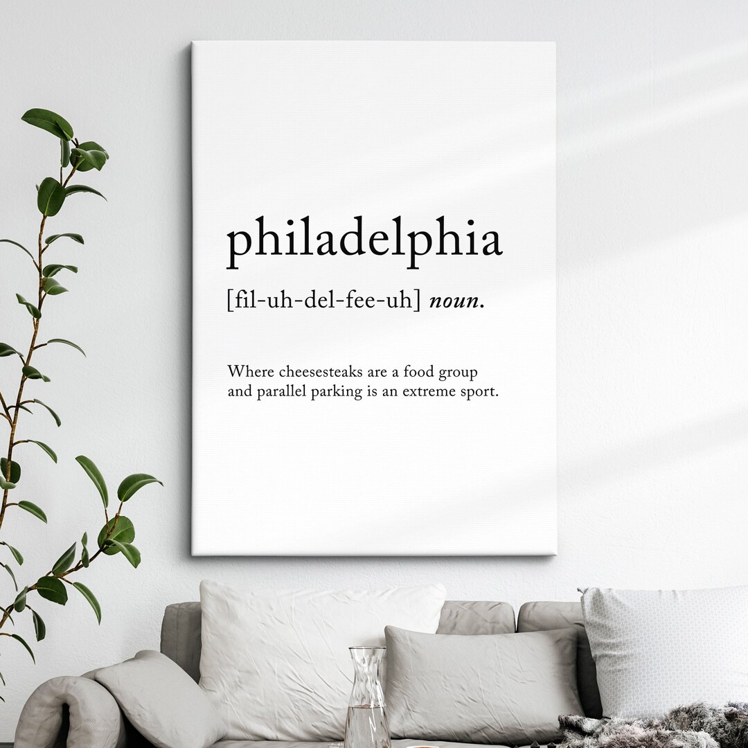 Philadelphia Pennsylvania Definition Dictionary Funny Quote Minimalist ...
