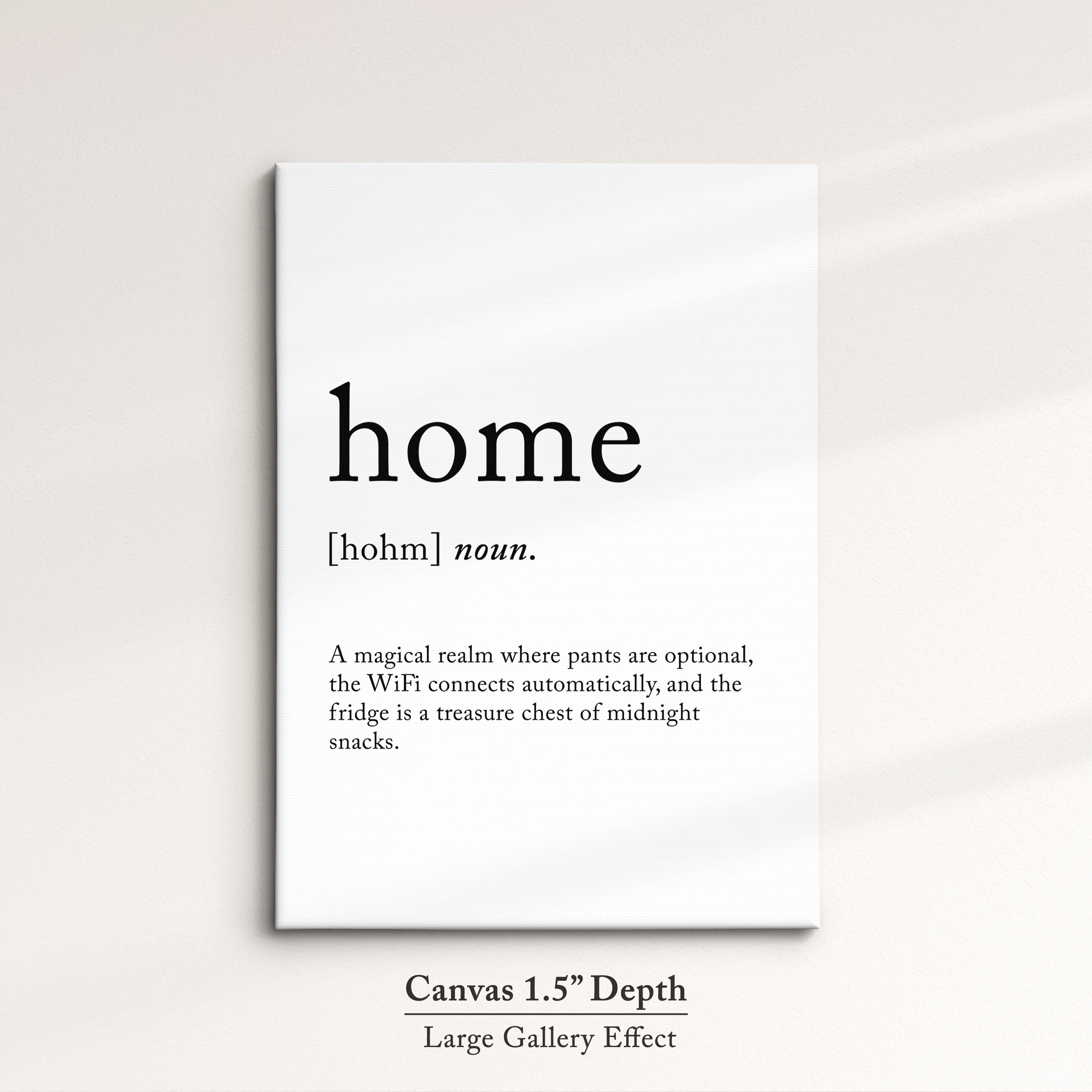 Home Funny Definition Dictionary Quote Minimalist Framed Print & Framed ...