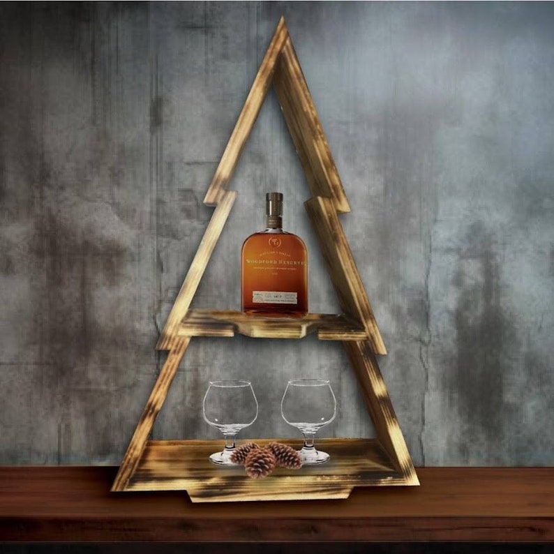 Bourbon Christmas Tree Rack - Etsy