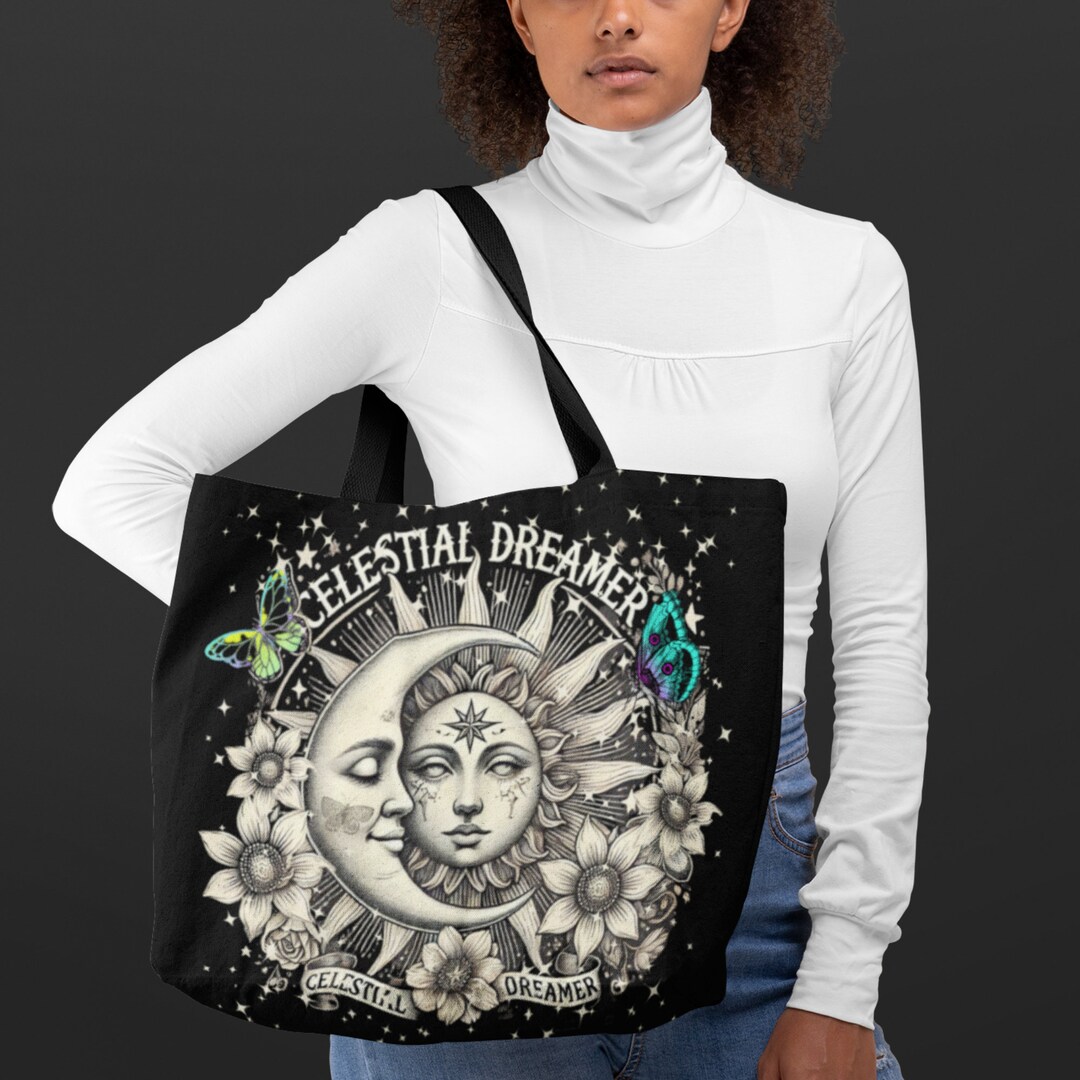 Celestial Dreamer Tote Bag Honeymoon Oversized Beach Bag Boho Hippie ...