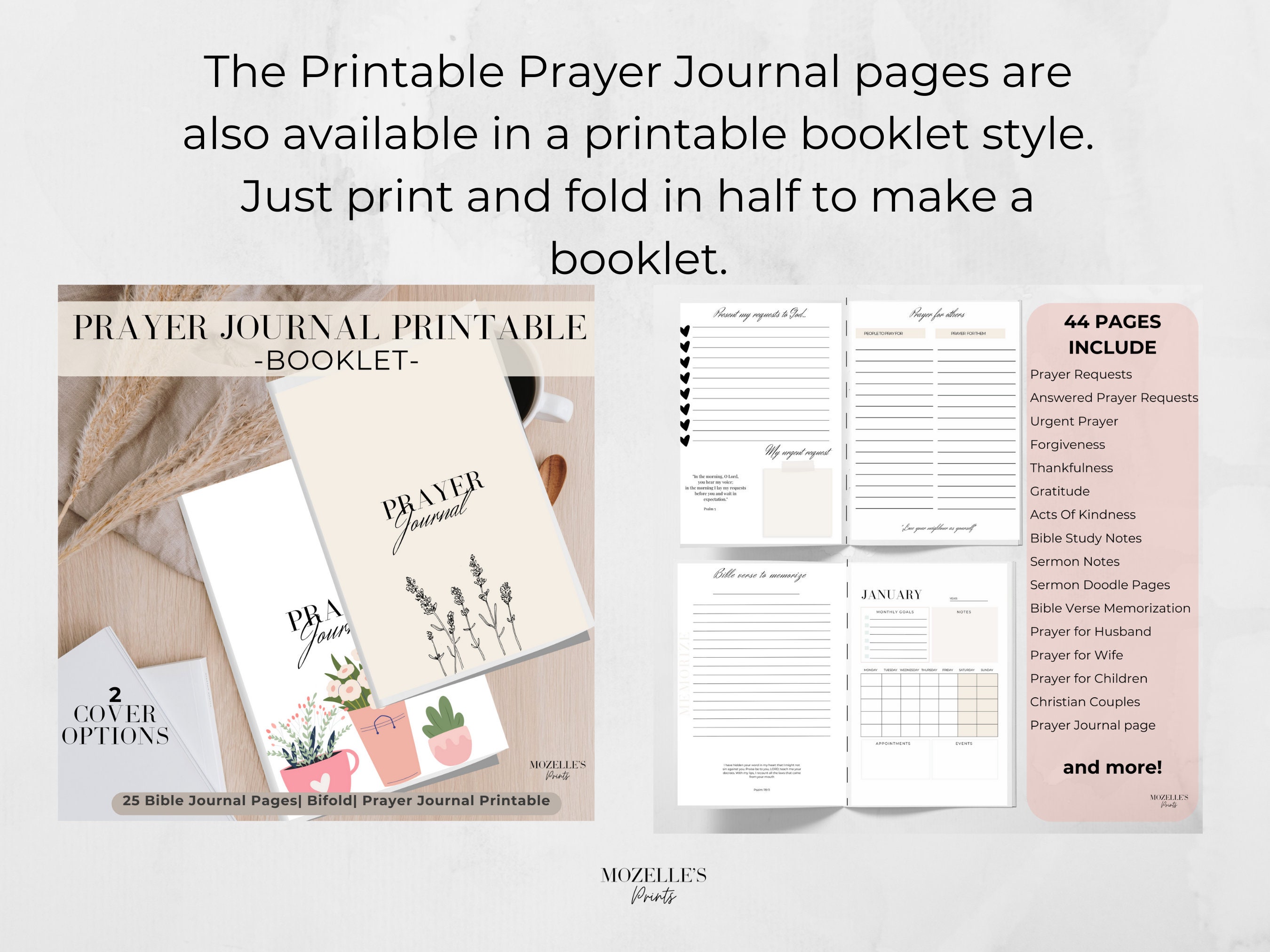 Christian Journal Printable, Printable Prayer Journal, Christian ...