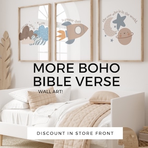 Boho Bible Verse Prints Bible Verse Wall Art for Girls Bible Verse Wall ...