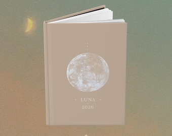 Lunar Phases Journal: 2026 Calendar, Astrological Diary - Etsy