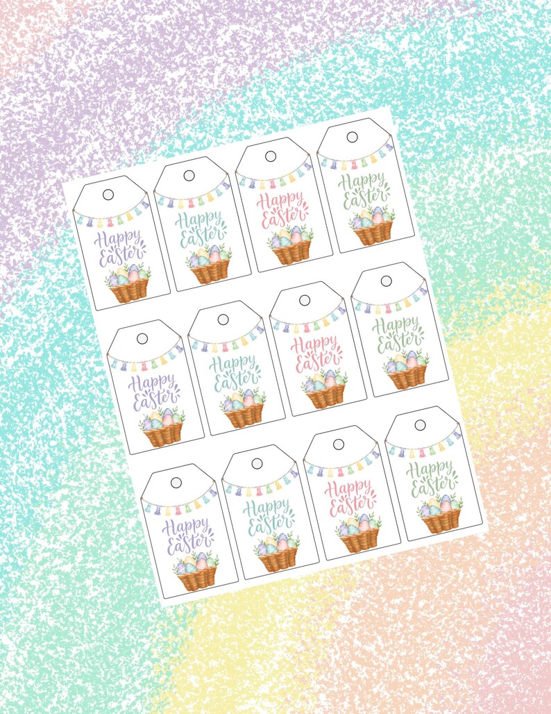 Gift Tags: Happy Easter - Etsy UK