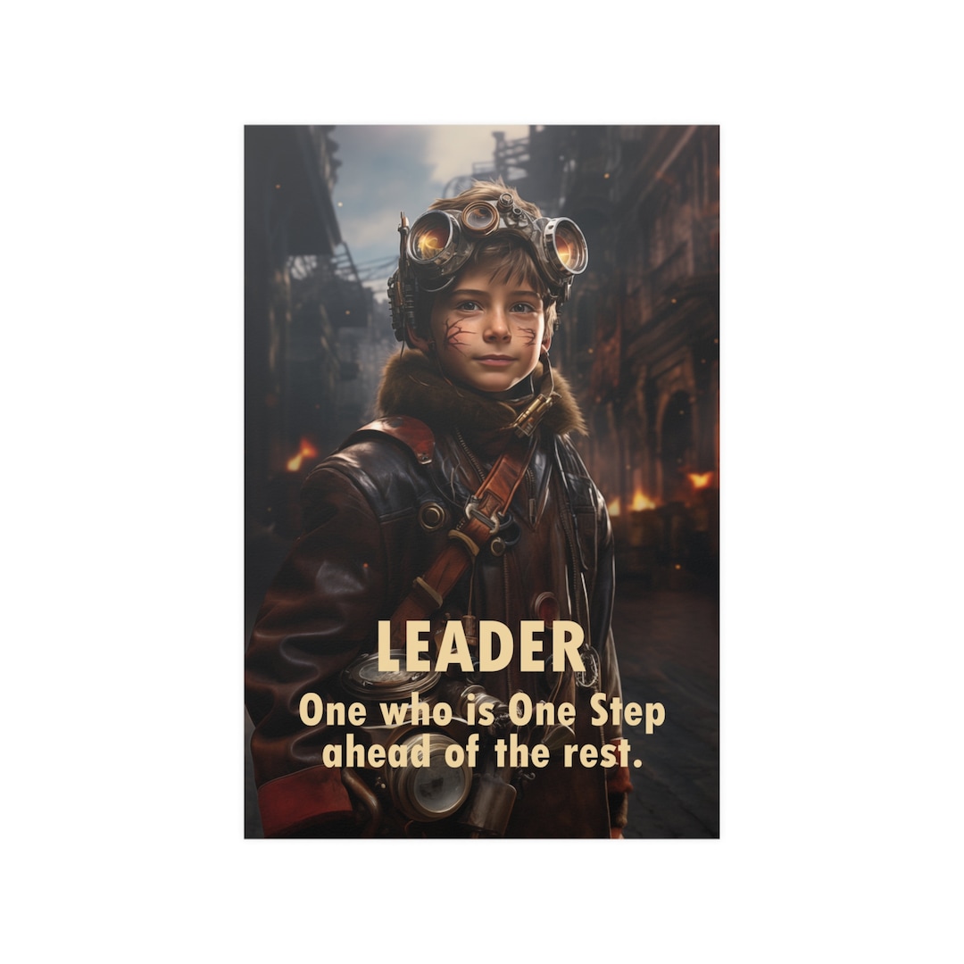 Boys Motivational Poster for Boys Room Steampunk Poster for Boy ...