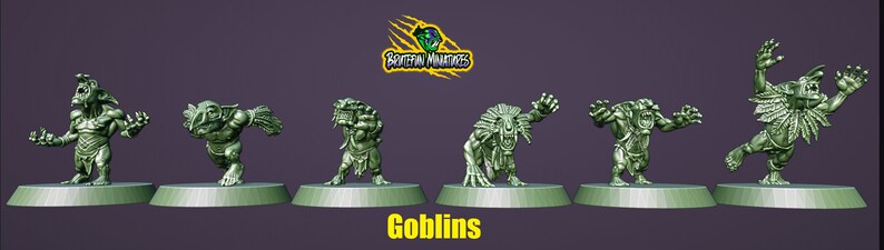 Savage Orc Team With Star Player, Big Guy for Fantasy Football 3D ...