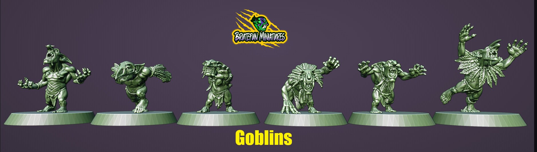 Savage Orc Team With Star Player, Big Guy for Fantasy Football 3D ...