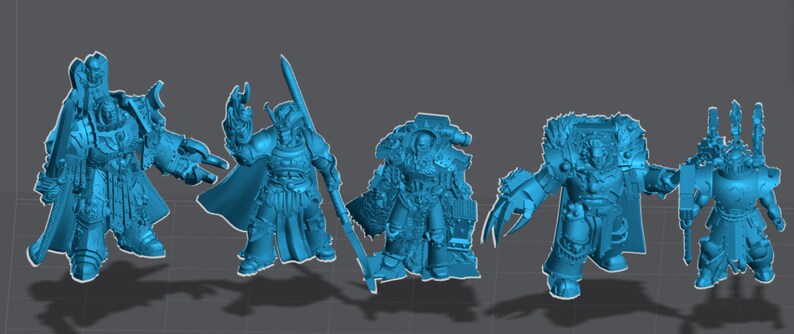 Custom 8mm Space King and Commanders for Tiny Epic Sci-fi Miniatures ...