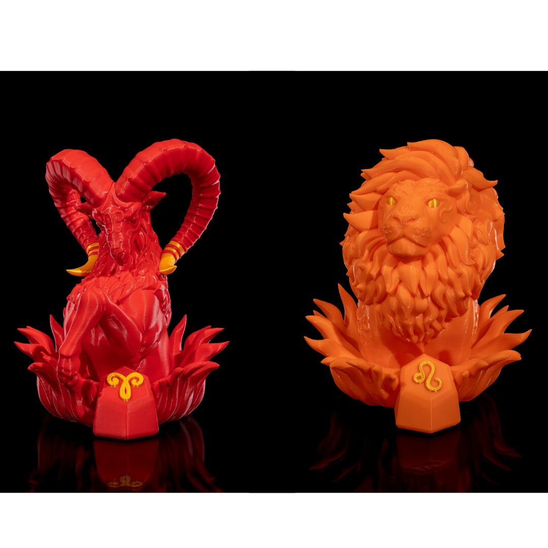 Aries & Leo Zodiac Horoscope Statue 3d Printed Home Decor - Etsy