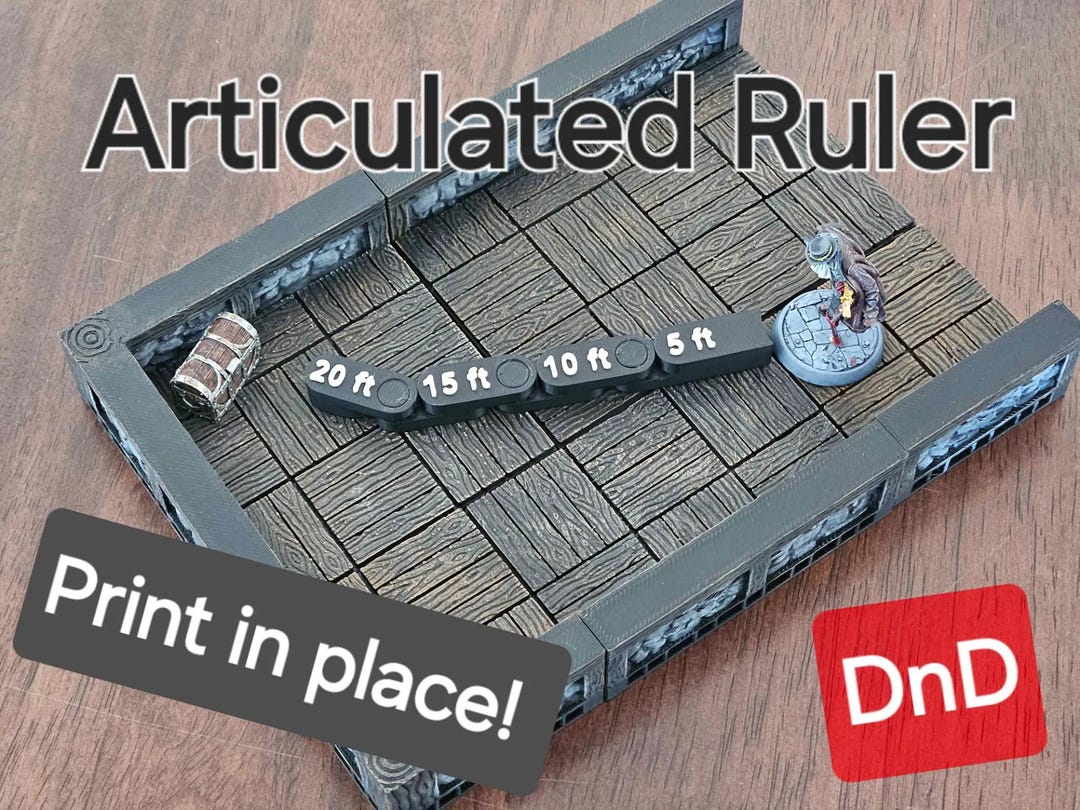 Articulated Ruler (feet) for Dungeons and Dragons, Rpgs, Pathfinder ...