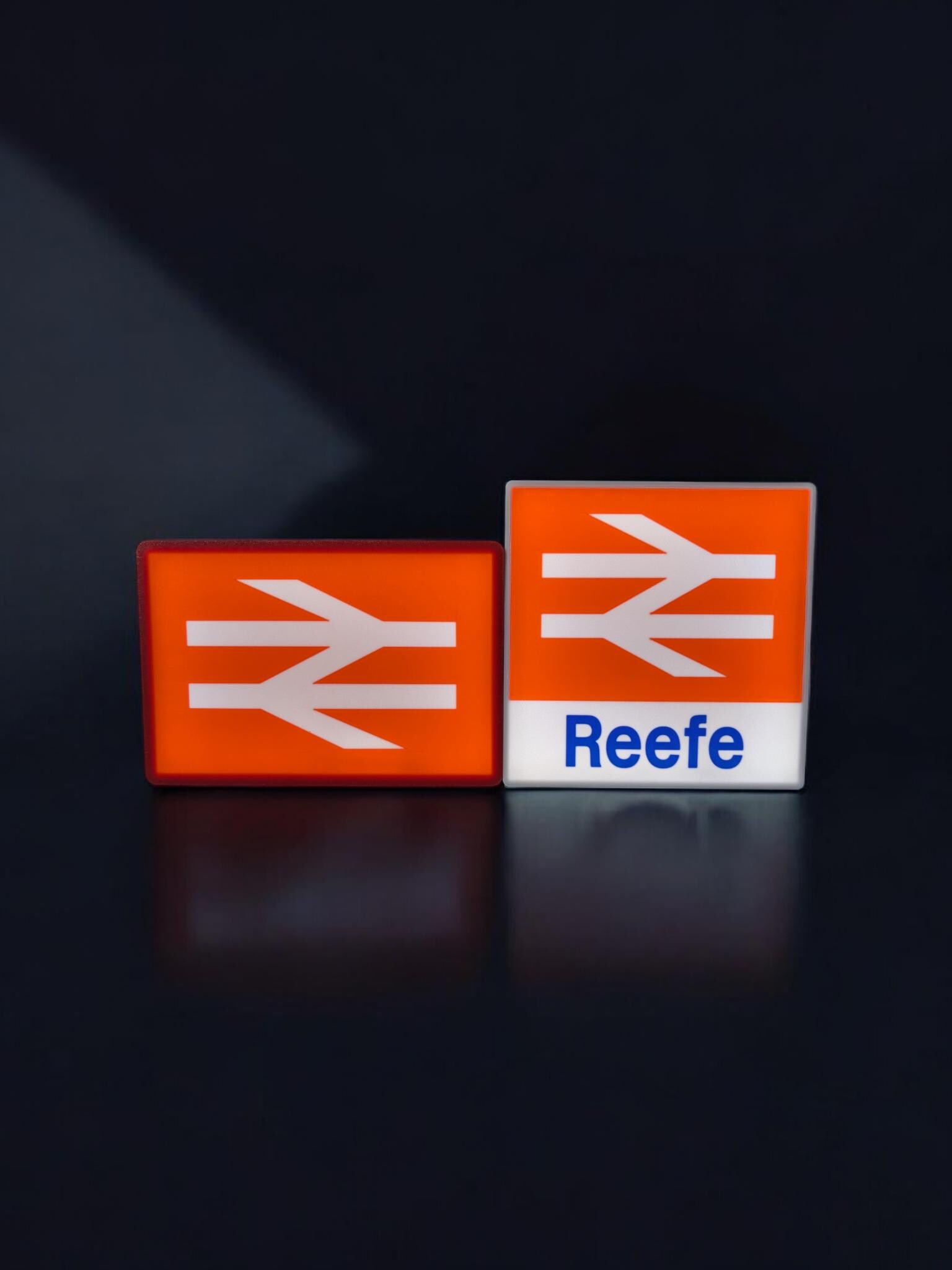 Personalised British Rail Station LED Sign – Custom Station Name Light ...