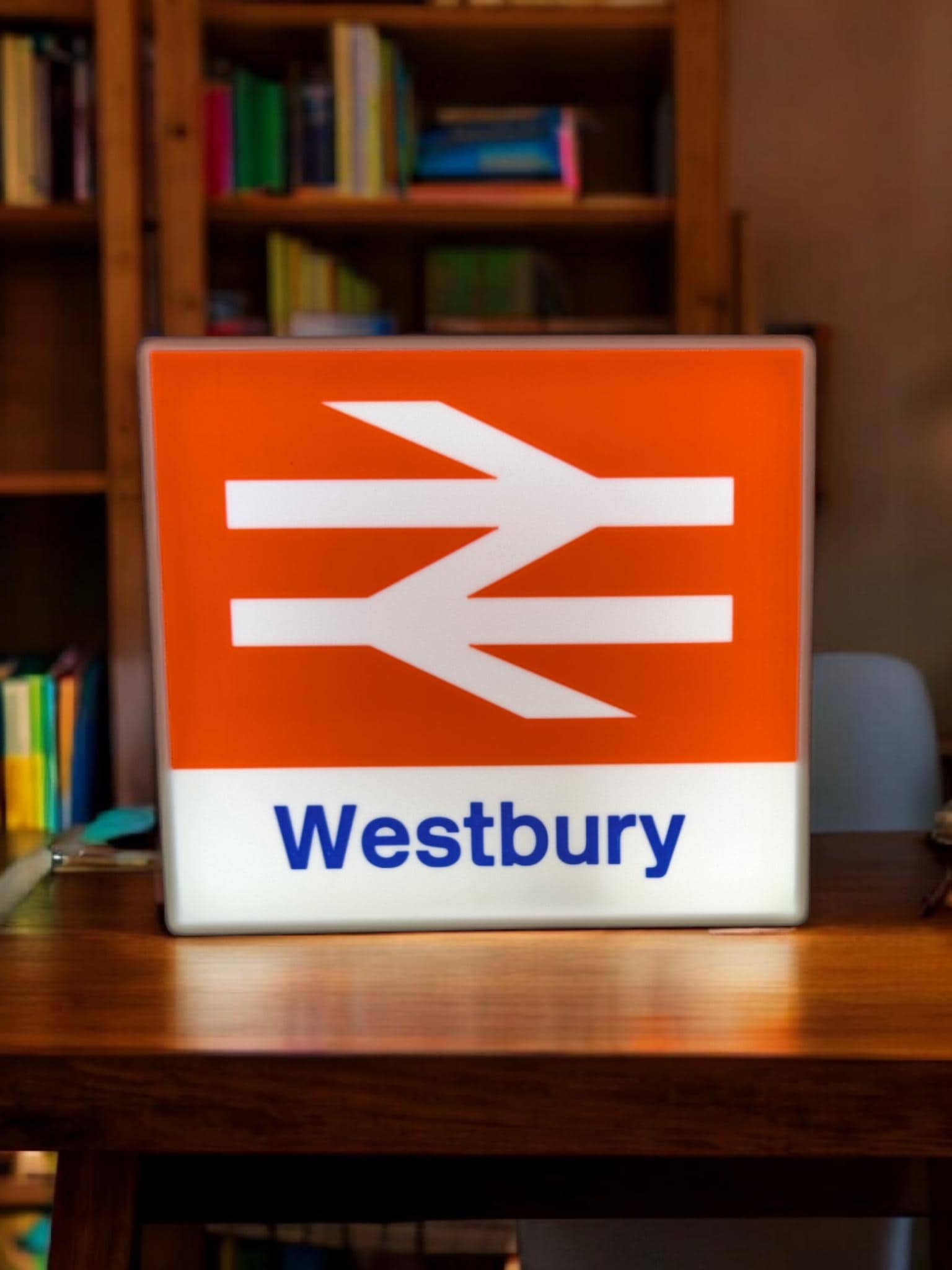 Personalised British Rail Station LED Sign – Custom Station Name Light ...