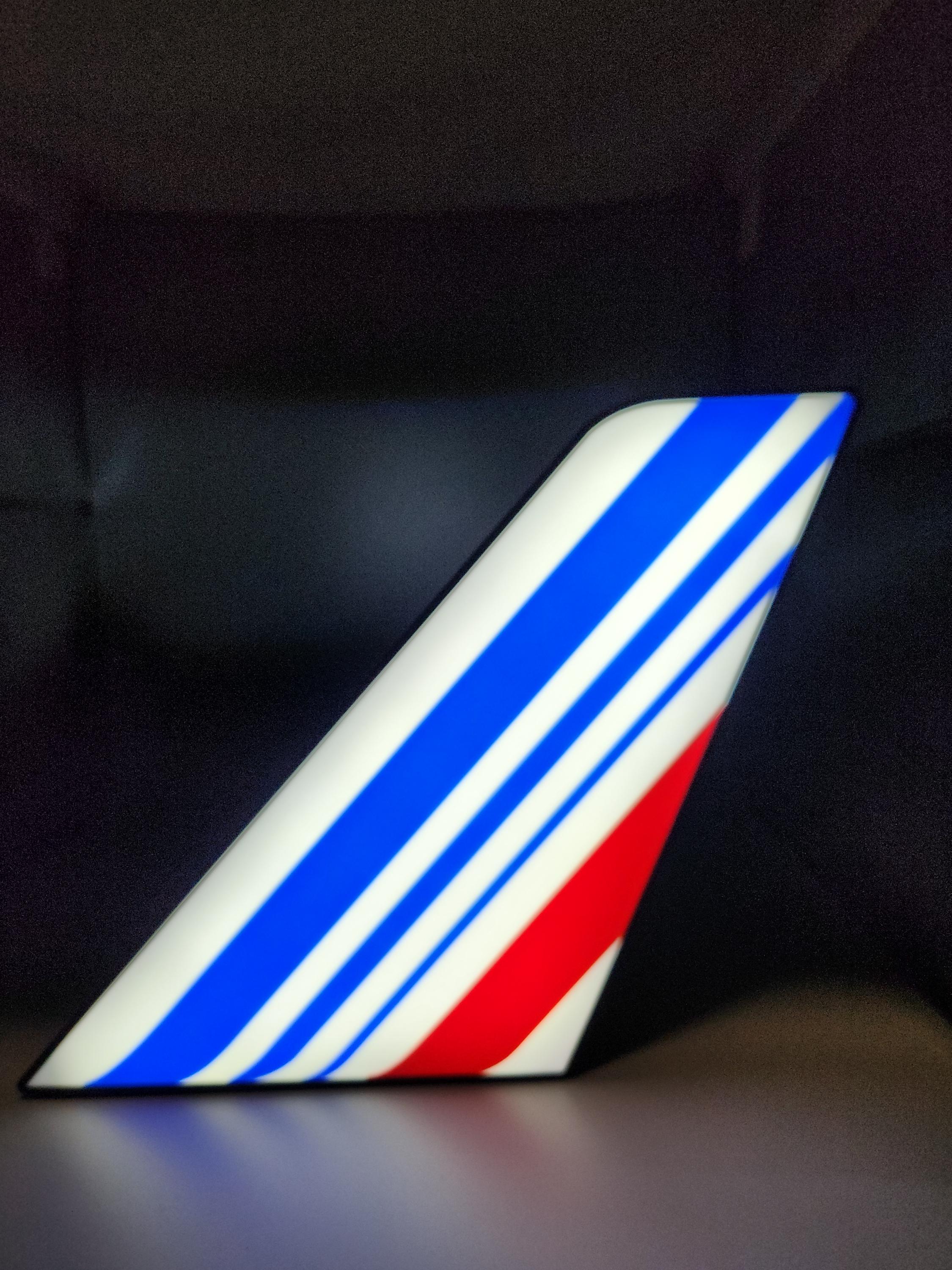 Air France, Aircraft Tail, LED Back Lit. Aviation Gift. - Etsy