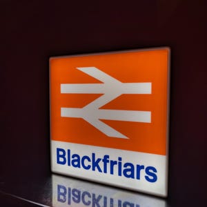 Personalised British Rail Station LED Sign – Custom Station Name Light ...
