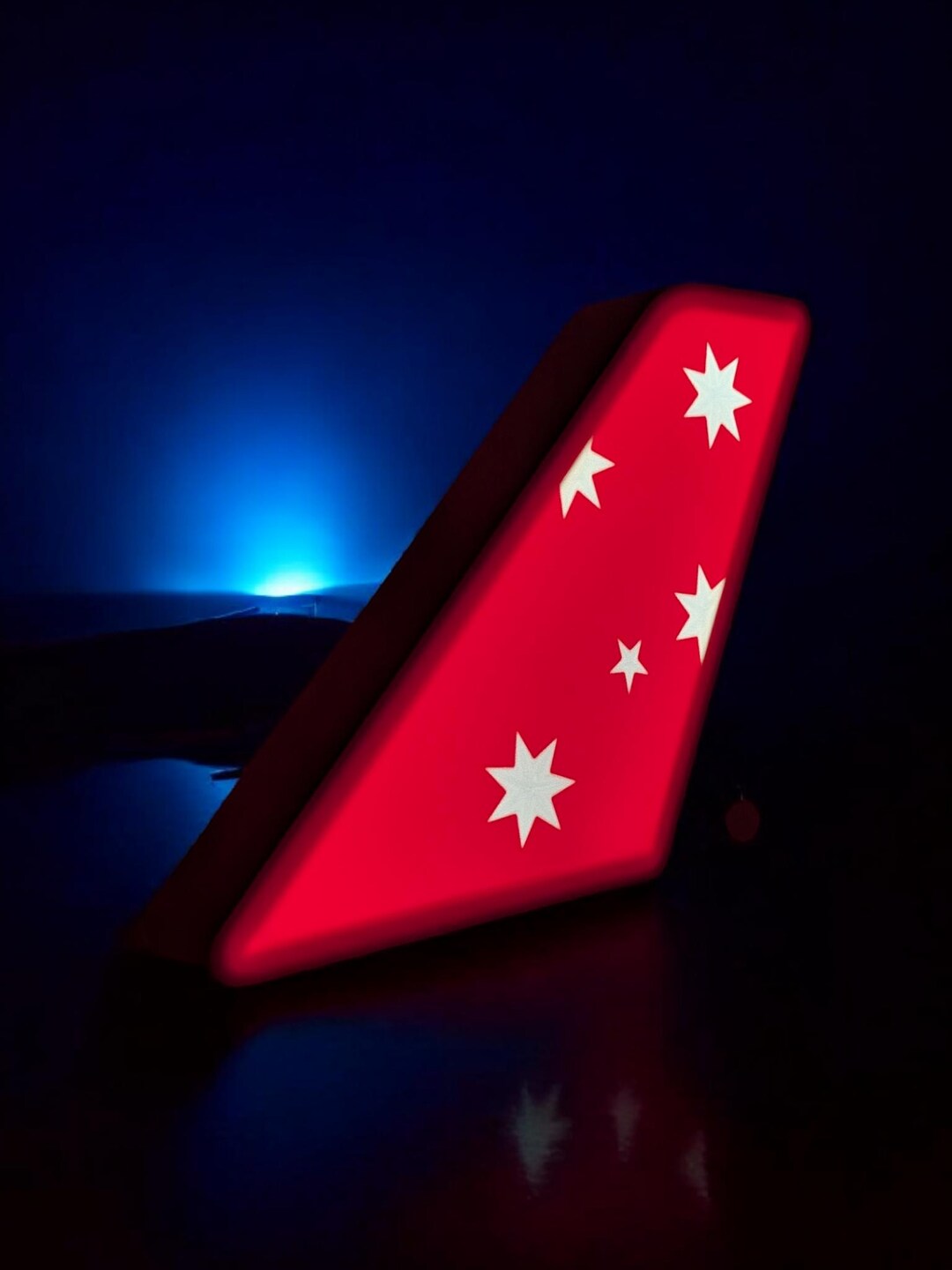 V Australia Tail Fin LED Lit - Aviation Decor for Aircraft Enthusiasts ...