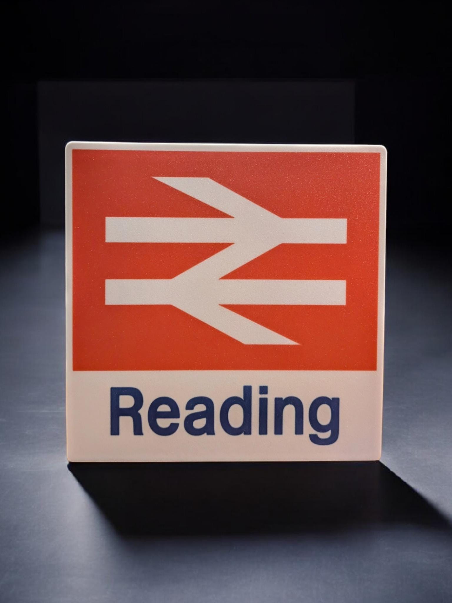 Personalised British Rail Station LED Sign – Custom Station Name Light ...