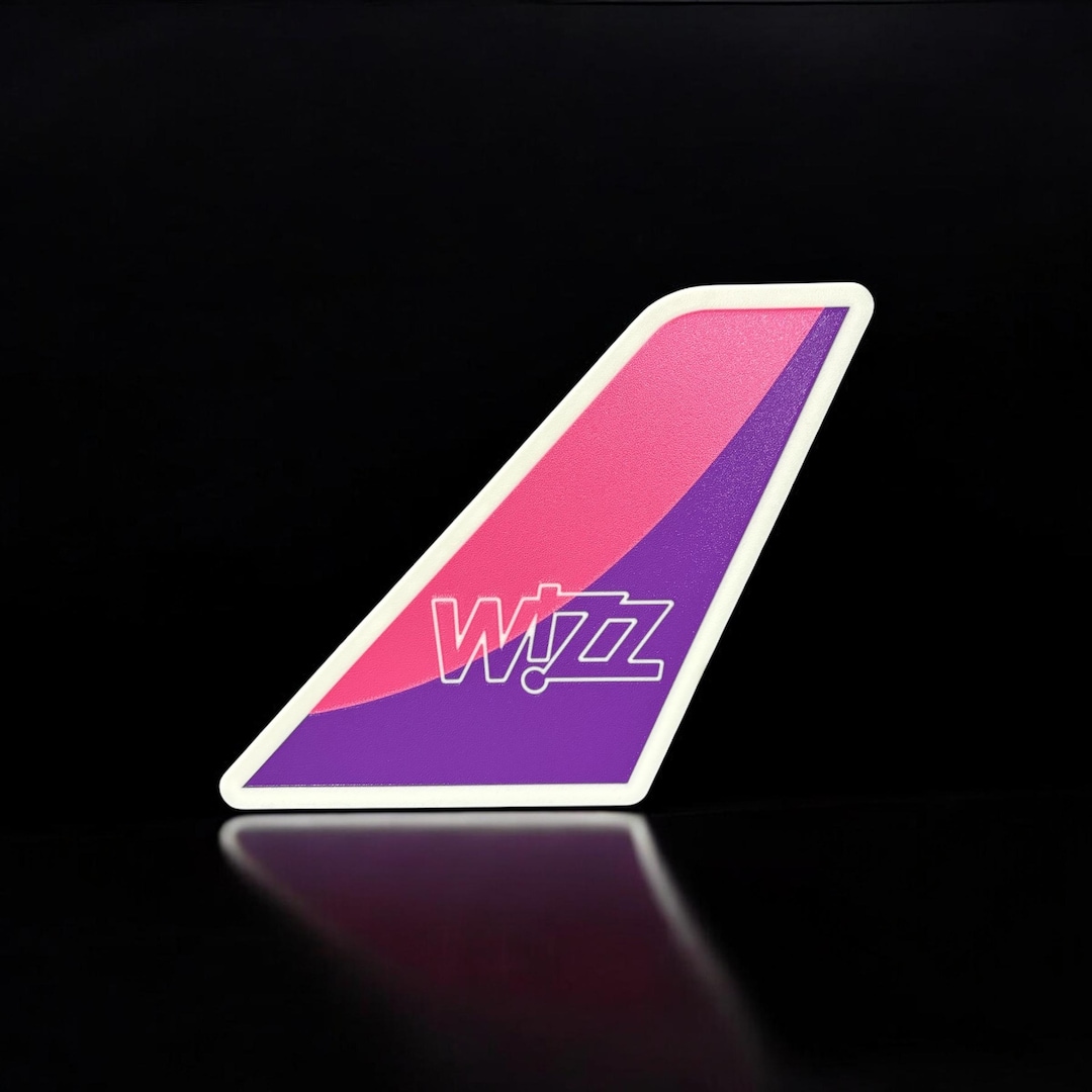 Wizz Air LED Aircraft Tail Fin Sign – Aviation Decor, Pilot Gift ...
