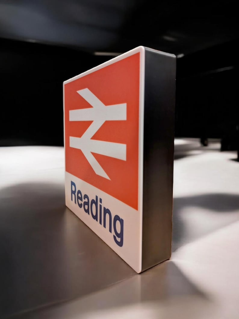 Personalised British Rail Station LED Sign – Custom Station Name Light ...