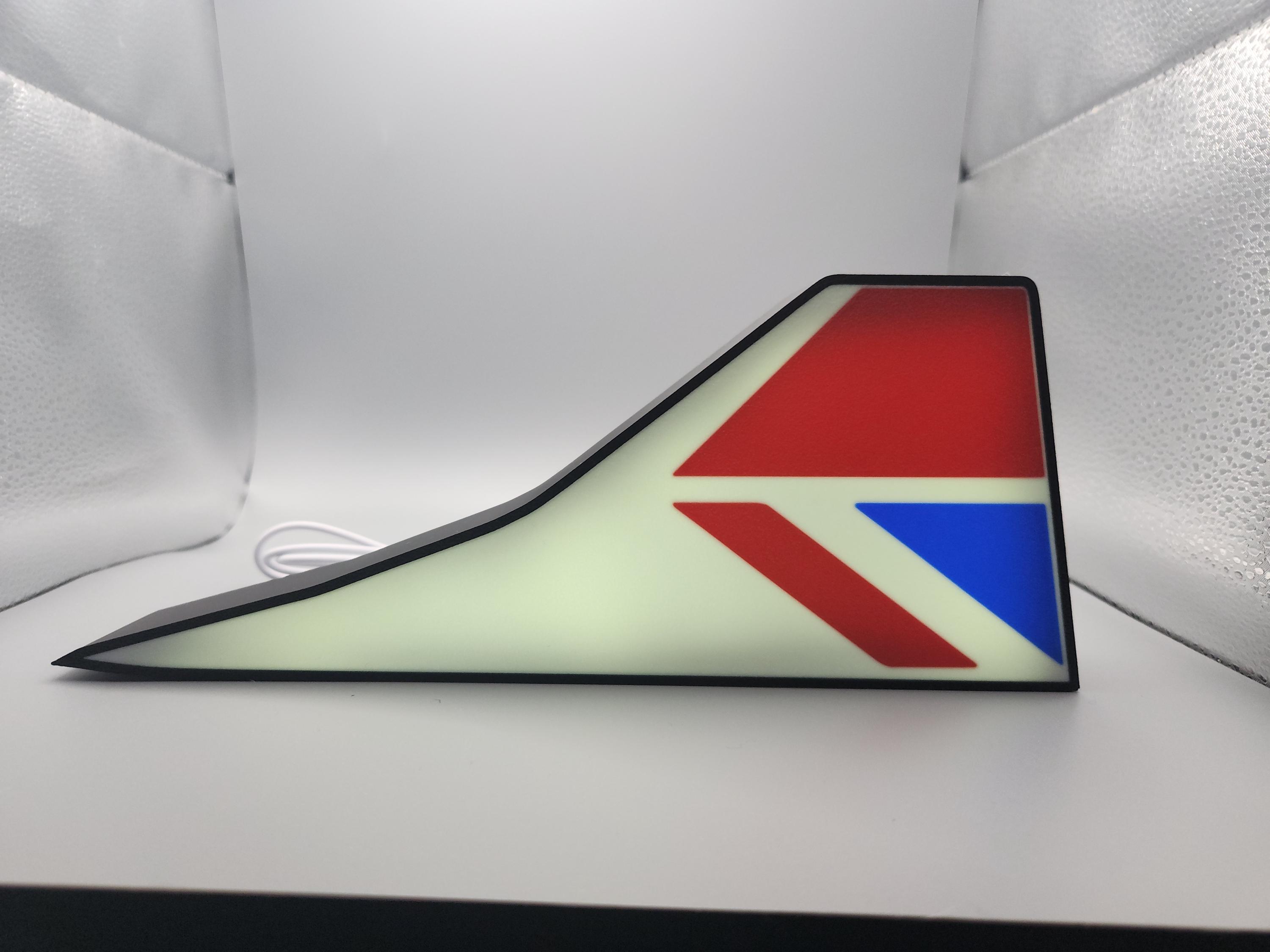 Led Lit Concorde British Airways Aircraft Tail. - Etsy