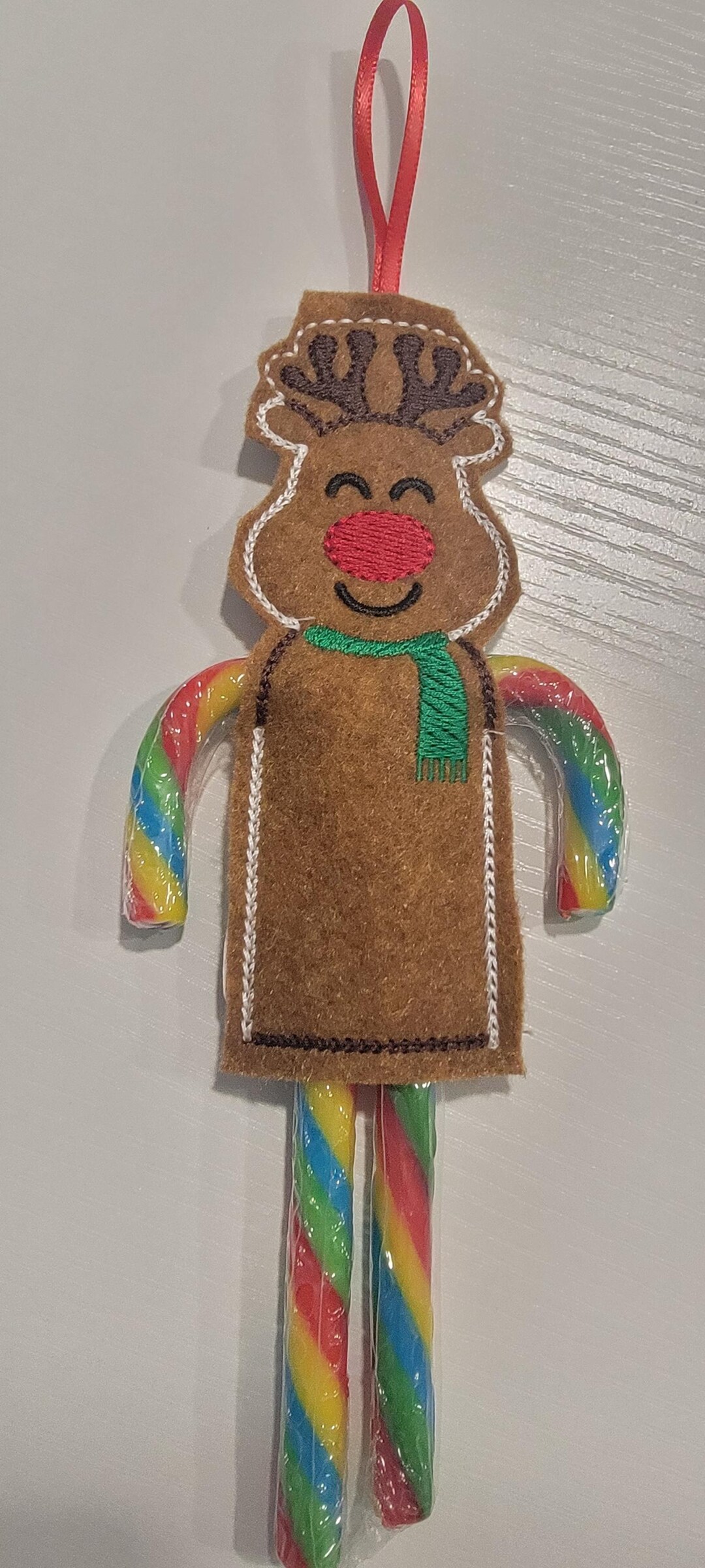 Adorable Reindeer Candy Cane Holder. - Etsy