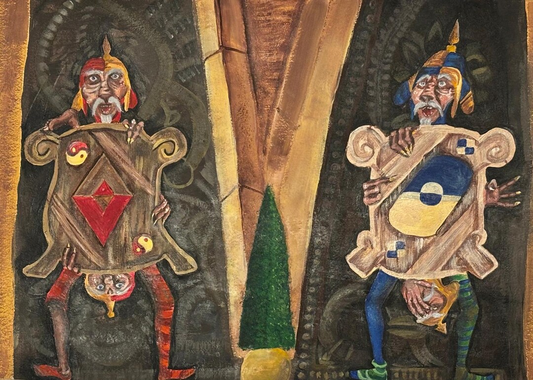 Labyrinth’s Four Guards Painting - Etsy