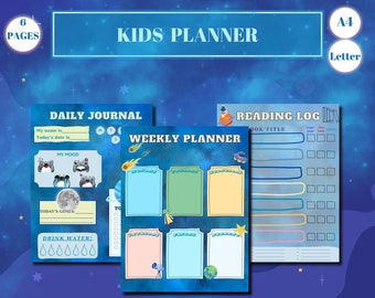 Planner for Kids Printable Best Digital Planner Kids Daily Planner ...