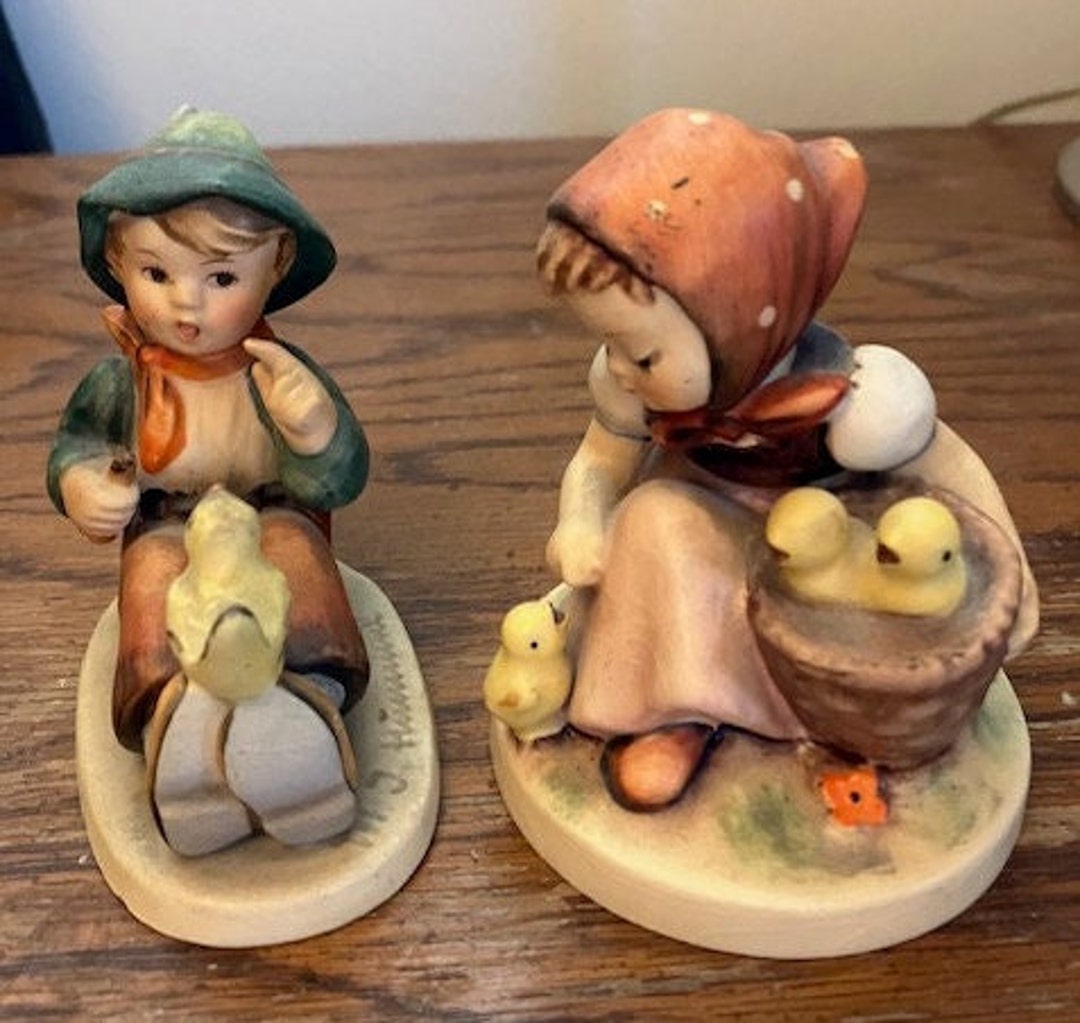Chick Girl and Singing Lesson Hummel Figures - Etsy