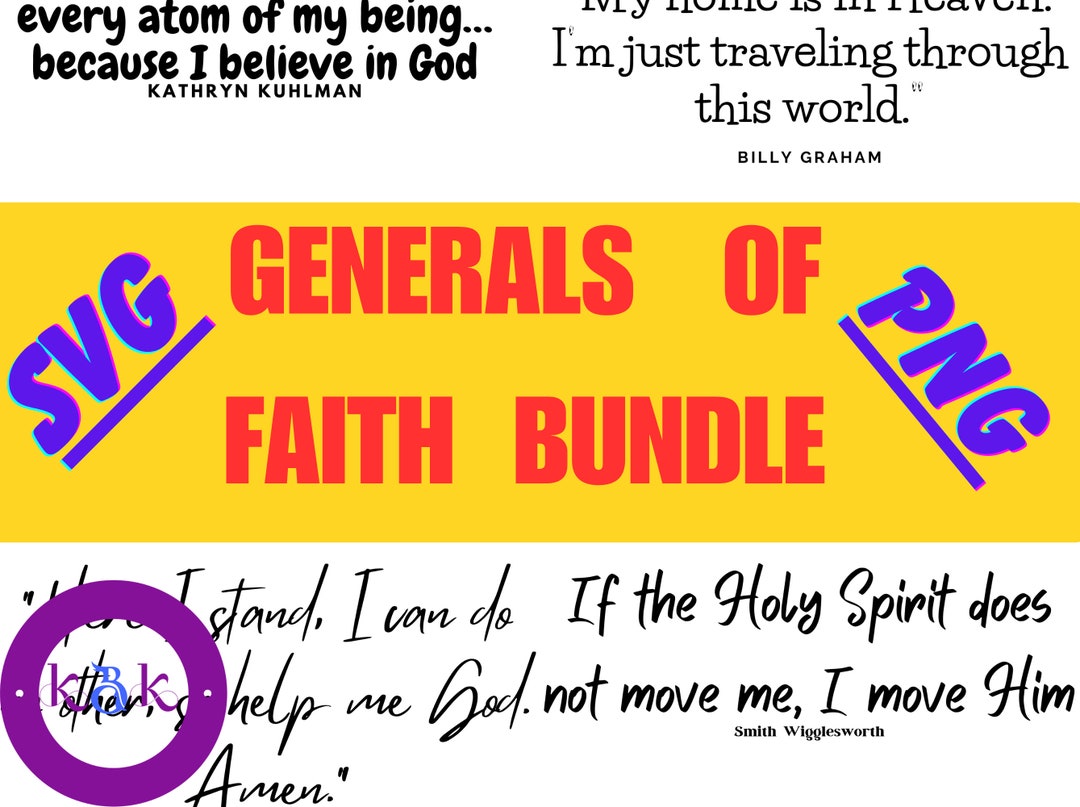 Religious Svg Bundle, Christian Bundle, Famous Christian Quotes ...